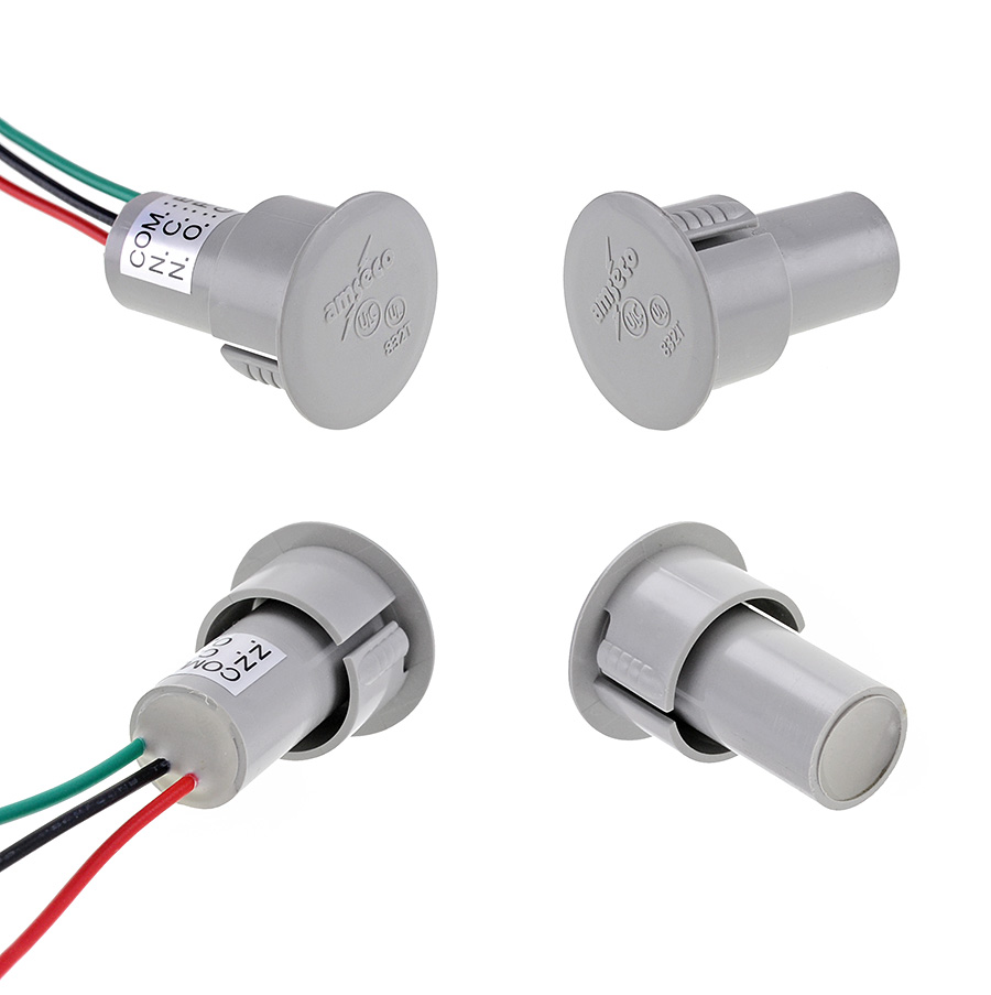 ELECLOUD 일렉클라우드 - AMS-25B (NO+NC) 암세코 자석스위치 케이블일체형 DC용 마그네틱 센서 N.O+N.C ...