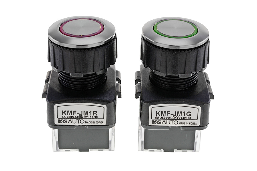 ELECLOUD 일렉클라우드 - KMF-JM1 25파이 메탈 푸시버튼 스위치 Push Button Switch