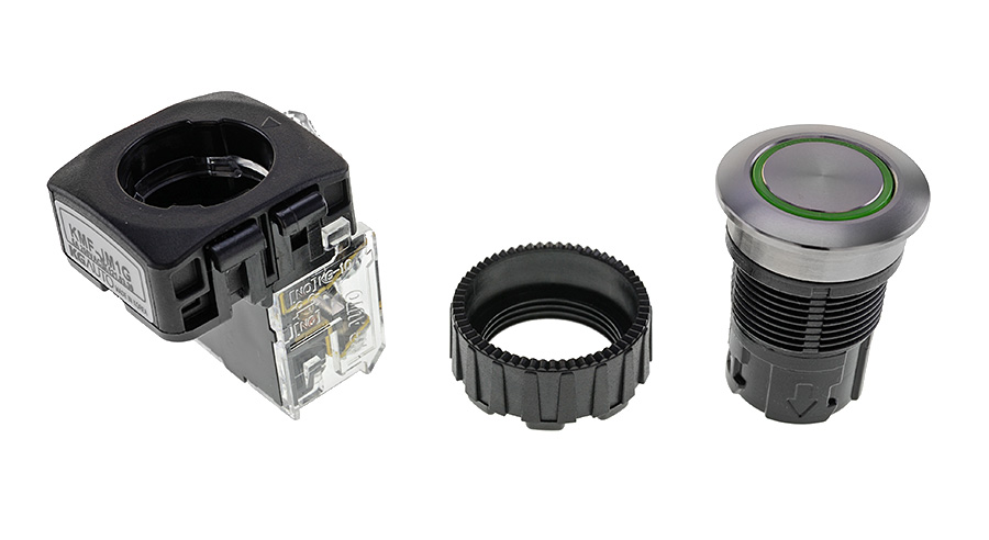 ELECLOUD 일렉클라우드 - KMF-JM1 25파이 메탈 푸시버튼 스위치 Push Button Switch