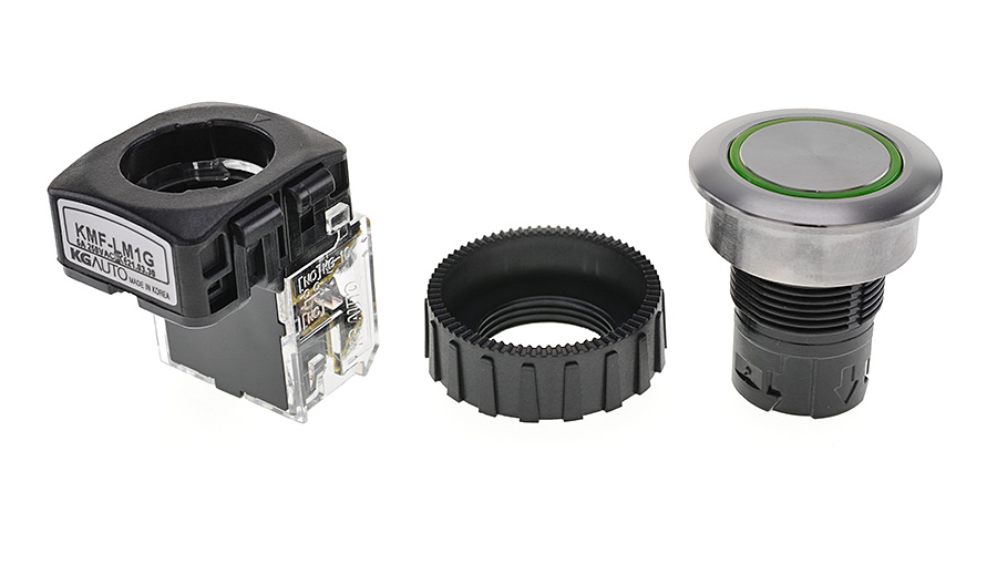 ELECLOUD 일렉클라우드 - KMF-LM1 30파이 메탈 푸시버튼 스위치 Push Button Switch